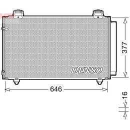 DENSO Kondensator, Klimaanlage dcn50043 f&uuml;r TOYOTA