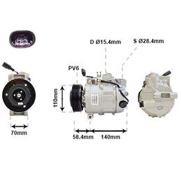 Van Wezel Kompressor, Klimaanlage 5800k265 f&uuml;r VW VAG