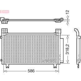 DENSO Kondensator, Klimaanlage dcn50134 f&uuml;r TOYOTA