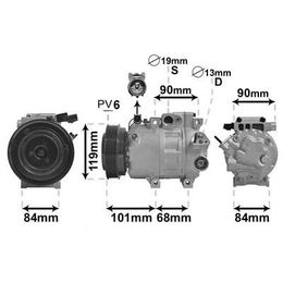 Van Wezel Kompressor, Klimaanlage 8200k237 f&uuml;r HYUNDAI