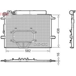 DENSO Kondensator, Klimaanlage dcn17065 f&uuml;r Mercedes