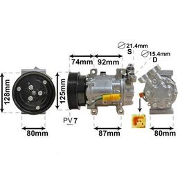 Van Wezel Kompressor, Klimaanlage 4300k452 f&uuml;r NISSAN RENAULT