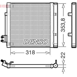 DENSO Kondensator, Klimaanlage dcn99082 rechts f&uuml;r Tesla