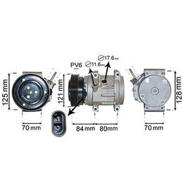 Van Wezel Kompressor, Klimaanlage 0800k037 f&uuml;r Opel CHEVROLET