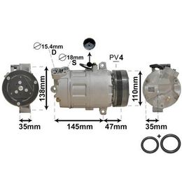 Van Wezel Kompressor, Klimaanlage 0600k395 f&uuml;r BMW