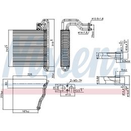 NISSENS Verdampfer, Klimaanlage 92333 f&uuml;r Ford