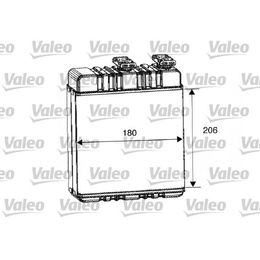 Valeo W&auml;rmetauscher, Innenraumheizung 812222 f&uuml;r Opel Vaughall