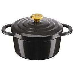 Kochtopf Tefal "Air", schwarz, B:21,22cm H:16,2cm L:29,32cm &Oslash;:20cm, T&ouml;pfe, Kochtopf, Keramikversiegelung, Kondensationsdeckel, backofenfest