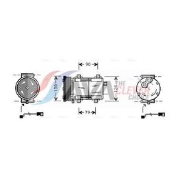 AVA QUALITY COOLING Kompressor, Klimaanlage fdak284 f&uuml;r Ford