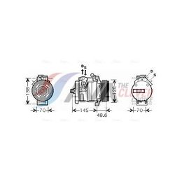 AVA QUALITY COOLING Kompressor, Klimaanlage bwak345 f&uuml;r BMW