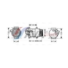 AVA QUALITY COOLING Kompressor, Klimaanlage msak404 f&uuml;r Mercedes