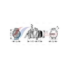 AVA QUALITY COOLING Kompressor, Klimaanlage msak530 f&uuml;r Mercedes