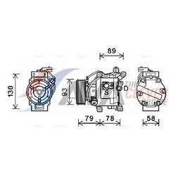 AVA QUALITY COOLING Kompressor, Klimaanlage toak667 f&uuml;r TOYOTA
