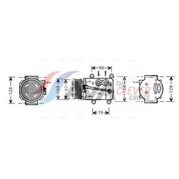 AVA QUALITY COOLING Kompressor, Klimaanlage fdak105 f&uuml;r Ford