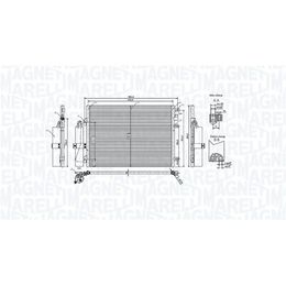 MAGNETI MARELLI Kondensator, Klimaanlage 350203106900 f&uuml;r RENAULT