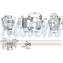 NISSENS Kompressor, Klimaanlage 890006 f&uuml;r Opel Vaughall
