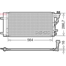 DENSO Kondensator, Klimaanlage dcn41027 f&uuml;r HYUNDAI