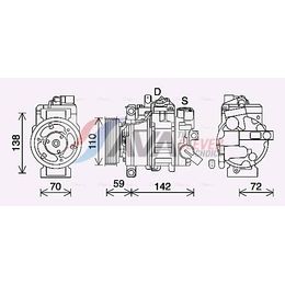 AVA QUALITY COOLING Kompressor, Klimaanlage aiak411 f&uuml;r Audi