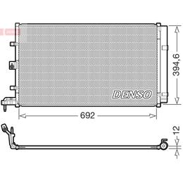 DENSO Kondensator, Klimaanlage dcn10063 f&uuml;r Ford