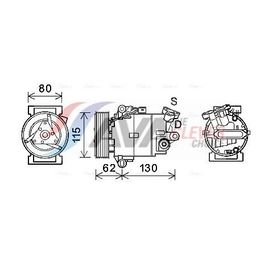 AVA QUALITY COOLING Kompressor, Klimaanlage dnak390 f&uuml;r NISSAN RENAULT
