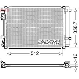 DENSO Kondensator, Klimaanlage dcn41031 f&uuml;r HYUNDAI