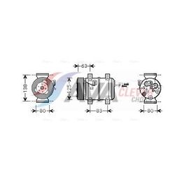 AVA QUALITY COOLING Kompressor, Klimaanlage voak120 f&uuml;r Volvo
