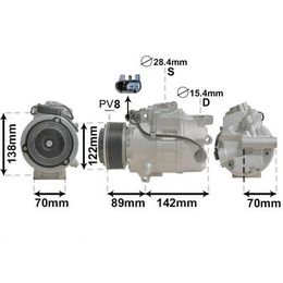 Van Wezel Kompressor, Klimaanlage 0601k707 f&uuml;r BMW