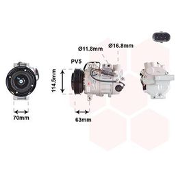 Van Wezel Kompressor, Klimaanlage 3001k727 f&uuml;r Mercedes