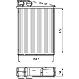 Valeo W&auml;rmetauscher, Innenraumheizung 811542 f&uuml;r MERCEDES-BENZ