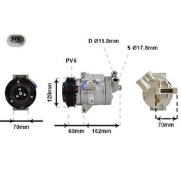 Van Wezel Kompressor, Klimaanlage 0800k052 f&uuml;r CHEVROLET
