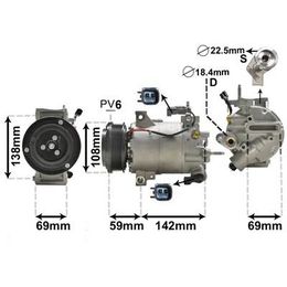Van Wezel Kompressor, Klimaanlage 1800k603 f&uuml;r Ford