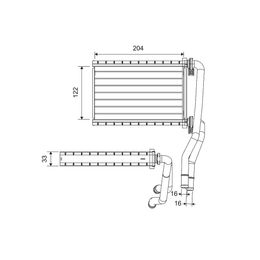 Valeo W&auml;rmetauscher, Innenraumheizung 811535 f&uuml;r Fiat Suzuki