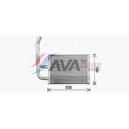 AVA QUALITY COOLING W&auml;rmetauscher, Innenraumheizung mz6299 f&uuml;r MAZDA