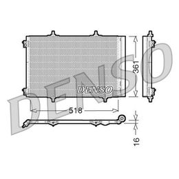 DENSO Kondensator, Klimaanlage dcn07013 f&uuml;r Peugeot