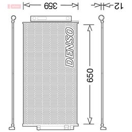 DENSO Kondensator, Klimaanlage dcn09047 f&uuml;r Fiat
