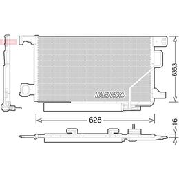 DENSO Kondensator, Klimaanlage dcn17023 f&uuml;r Mercedes