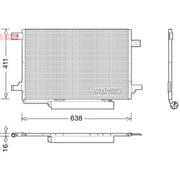 DENSO Kondensator, Klimaanlage dcn17004 f&uuml;r Mercedes