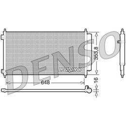 DENSO Kondensator, Klimaanlage dcn40010 f&uuml;r HONDA