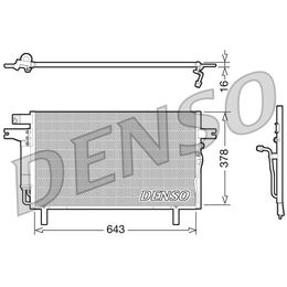 DENSO Kondensator, Klimaanlage dcn46016 f&uuml;r NISSAN INFINITI