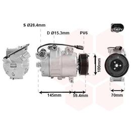 Van Wezel Kompressor, Klimaanlage 0300k342 f&uuml;r VW