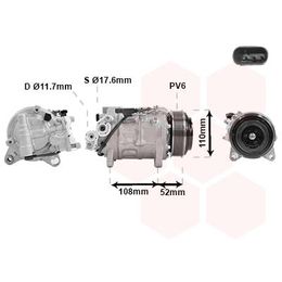 Van Wezel Kompressor, Klimaanlage 0600k601 f&uuml;r BMW