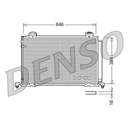 DENSO Kondensator, Klimaanlage dcn50026 f&uuml;r TOYOTA