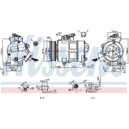 NISSENS Kompressor, Klimaanlage 890249 f&uuml;r Ford