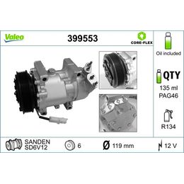 Valeo Kompressor, Klimaanlage 399553 f&uuml;r Citro&euml;n Peugeot (DF-PSA)