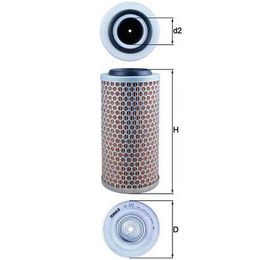 Mahle Luftfilter lx272 Filtereinsatz 227mm f&uuml;r GURGEL RENAULT Ford Fiat GM CUPRA TRUCKS HOLDER