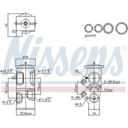 NISSENS Expansionsventil, Klimaanlage 999428 f&uuml;r VW