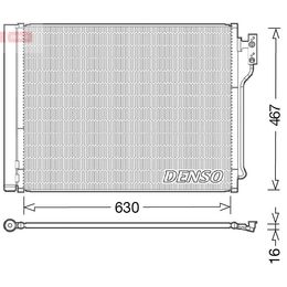 DENSO Kondensator, Klimaanlage dcn05031 f&uuml;r BMW
