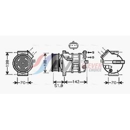 AVA QUALITY COOLING Kompressor, Klimaanlage alak112 f&uuml;r ALFA ROMEO Fiat SAAB