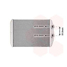 Van Wezel W&auml;rmetauscher, Innenraumheizung 30016702 f&uuml;r Opel Mercedes NISSAN RENAULT