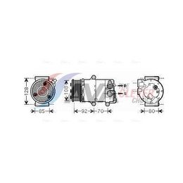 AVA QUALITY COOLING Kompressor, Klimaanlage fdak415 f&uuml;r Volvo
